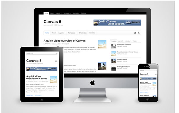 Canvas v5.12.0 - Woothemes Wordpress 主题 - 主题派